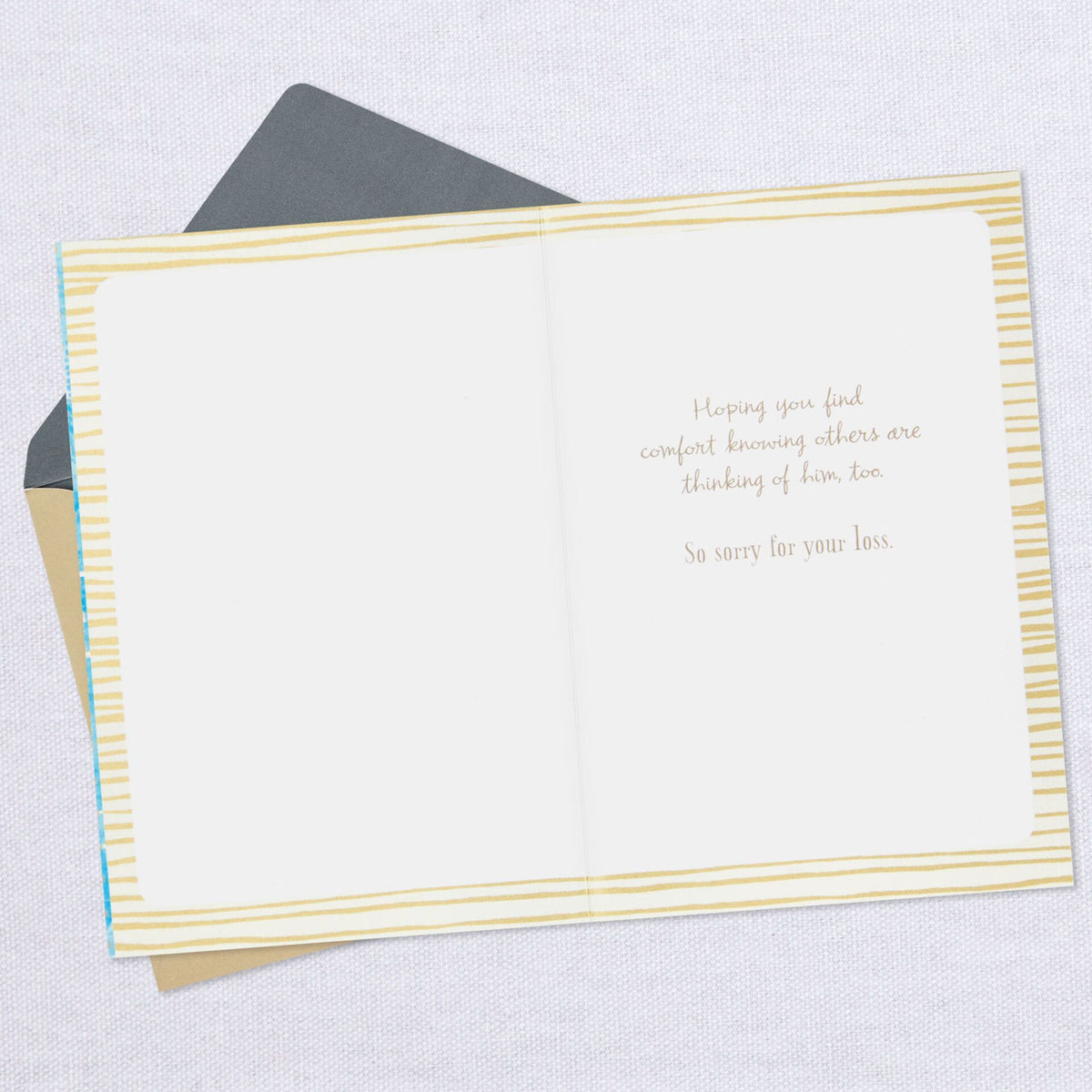 Blue Watercolor Plants Loss of Uncle Sympathy Card – Amreen’s Hallmark